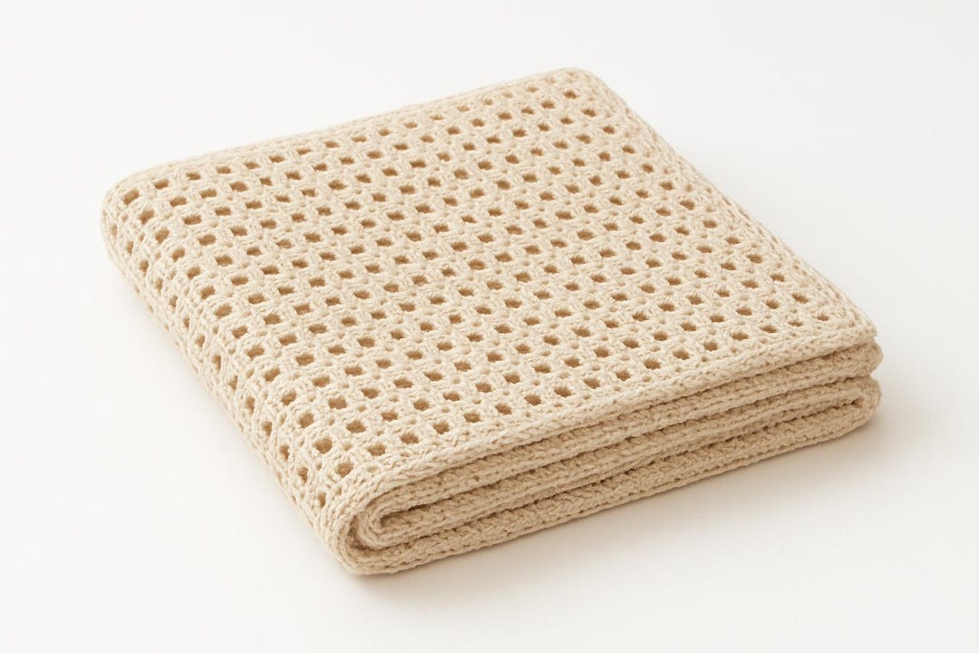 Open Mesh Crochet Baby Blanket Pattern – Lacy Textured Design PDF DIY ...