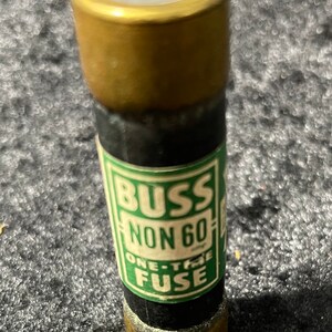 Vintage BUSS NON 60 Amp One Time Fuse 250 Volts or Less St. Louis ...