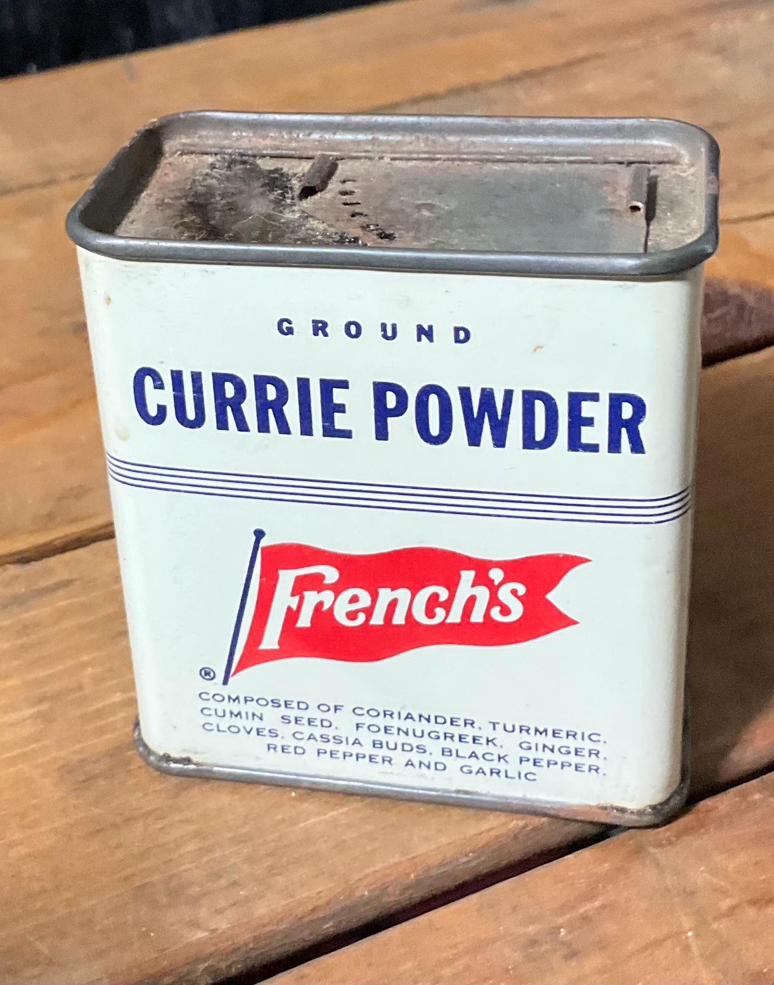 Vintage French’s Curry Powder Tin - Vintage Advertising Tins - Vintage ...
