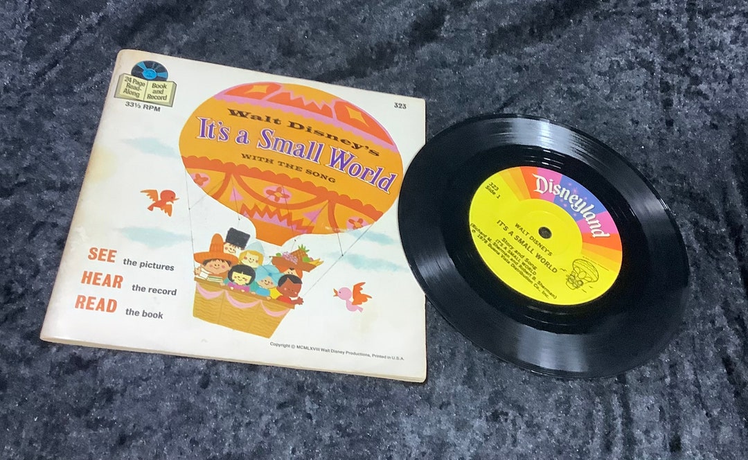Vintage 1978 Read and Listen Walt Disney’s It’s A Small Word - Disney ...