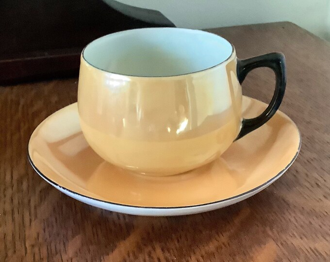 Vintage Chikaramachi Lusterware Teacup and Saucer Made in Japan - Etsy
