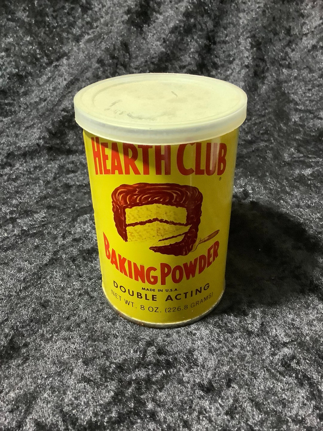 Vintage Hearth Club Baking Powder 8 OZ. Tin - Farmhouse Kitchen ...