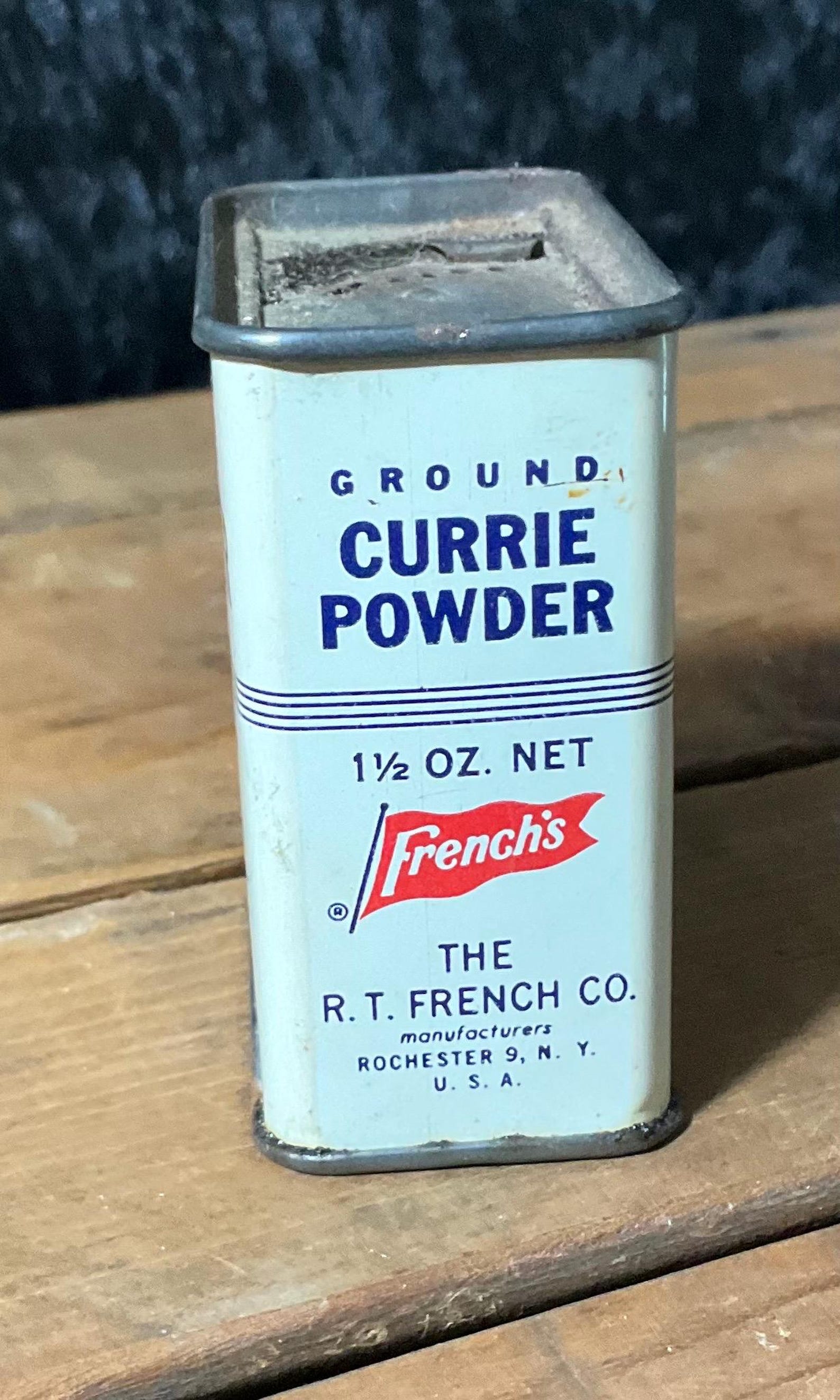 Vintage French’s Curry Powder Tin - Vintage Advertising Tins - Vintage ...