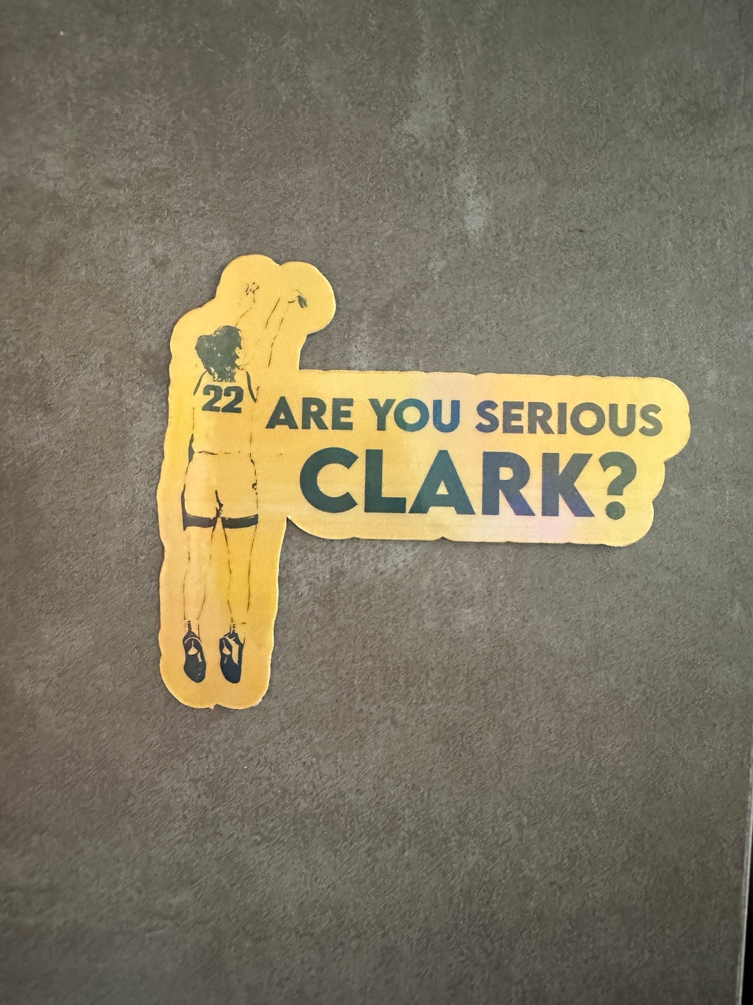 Caitlin Clark "are You Serious Clark?" Sticker - Etsy