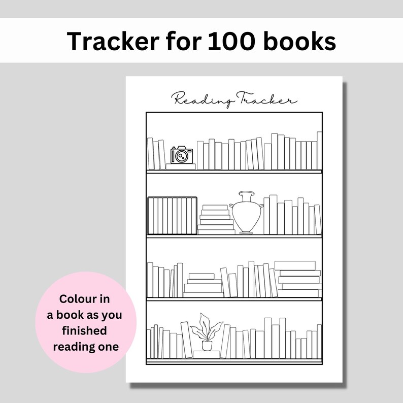 Reading Tracker Printable Reading Log Fillable PDF Printable - Etsy