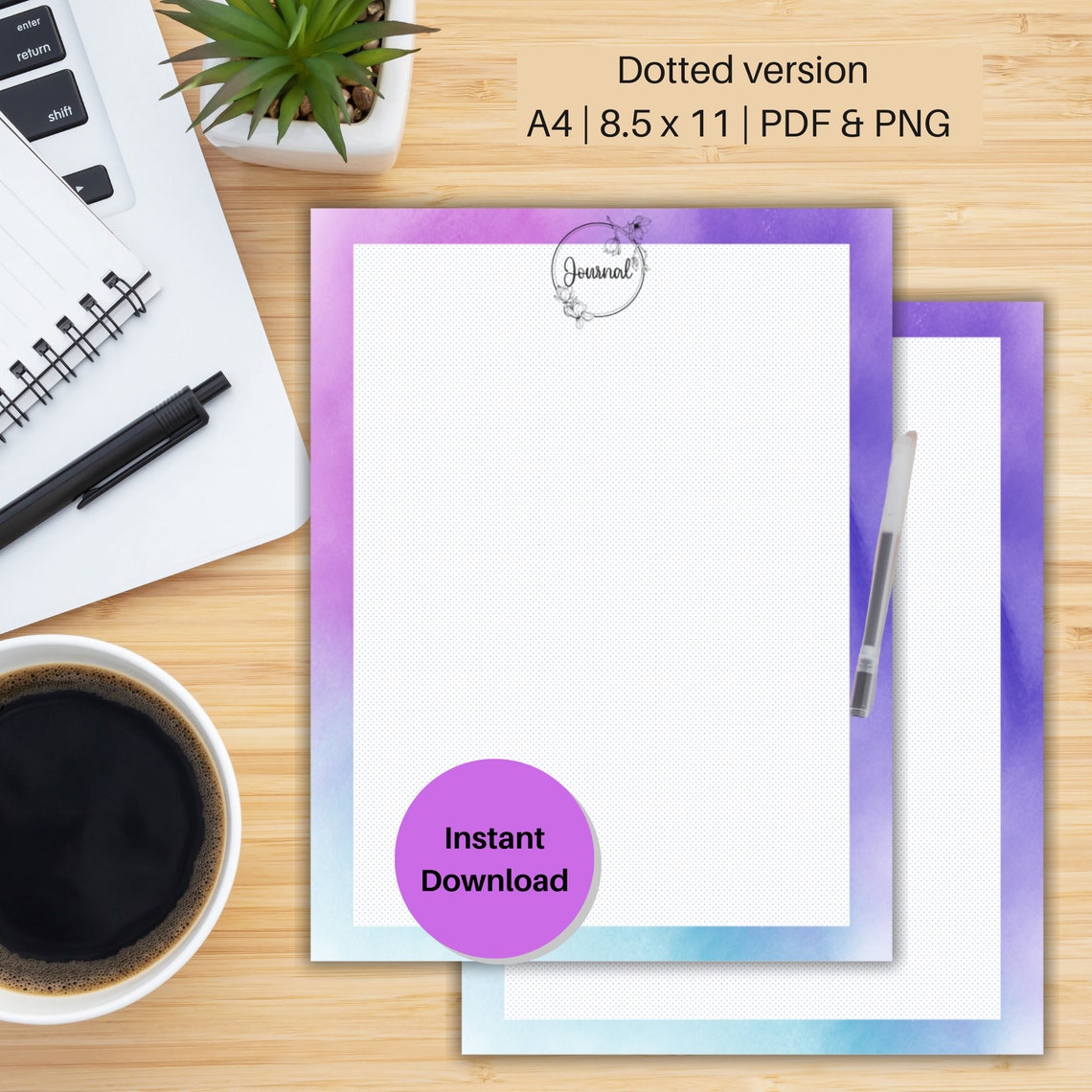 Journal Pages, Printable Writing Paper, Printable Stationery Paper ...