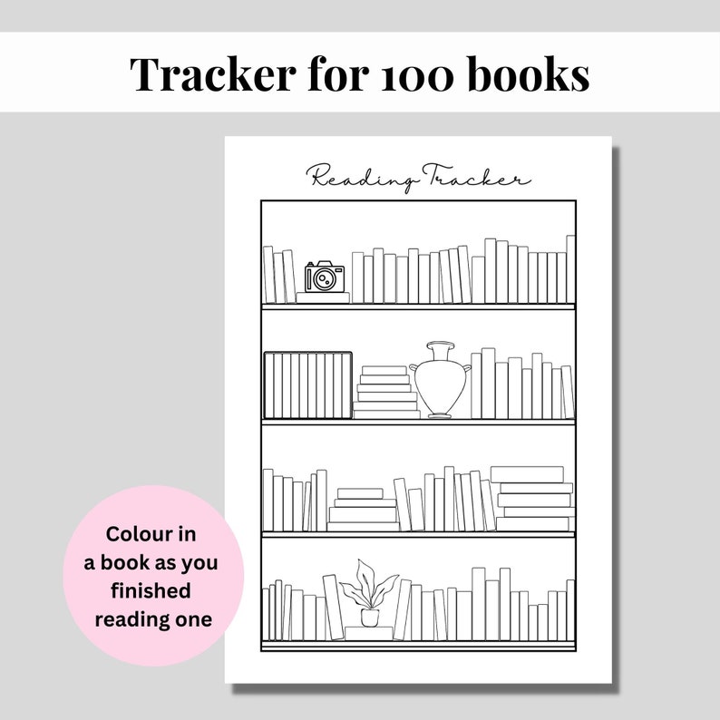 Reading Tracker, Printable Reading Log, Fillable PDF, Printable Reading ...