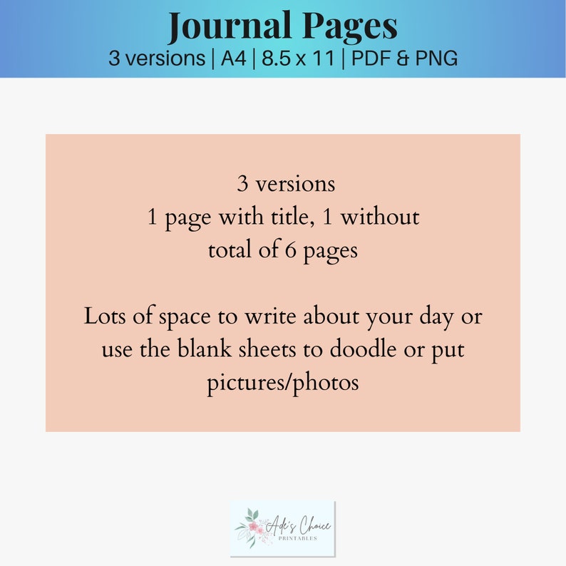 Journal Pages, Printable Writing Paper, Printable Stationery Paper ...