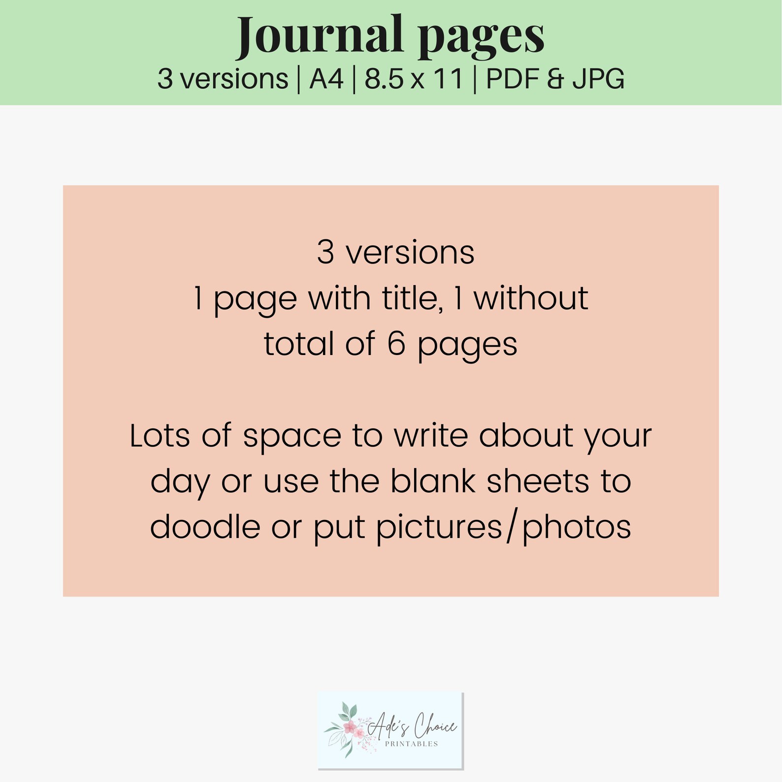 Printable Journal Pages, Lined Journal Pages, Writing Paper Download ...