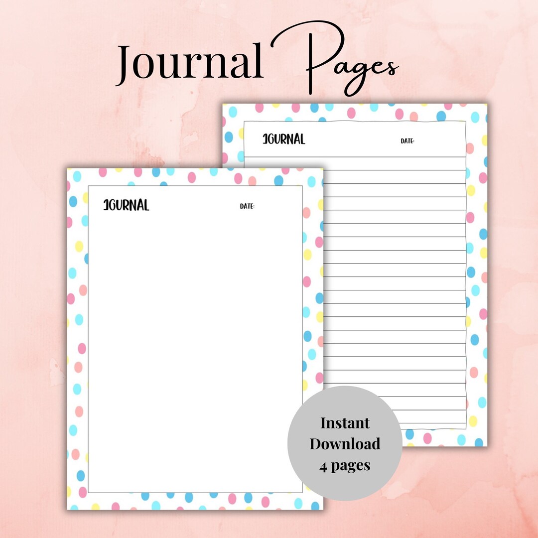 Journal Pages Printable, Printable Writing Paper, Stationery Paper ...