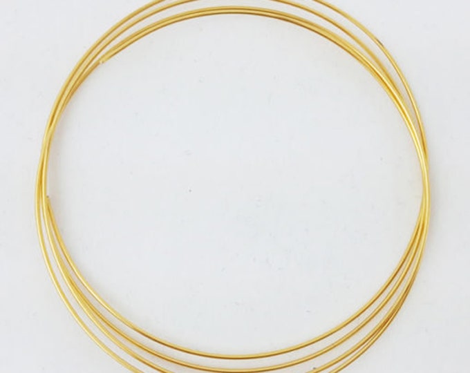 14k Solid Gold Wire - 10cm - 585 Yellow Gold Half Hard Wire, Genuine ...