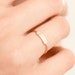 18K Gold Bar Stacking Ring, Personalized, Engravable - Etsy