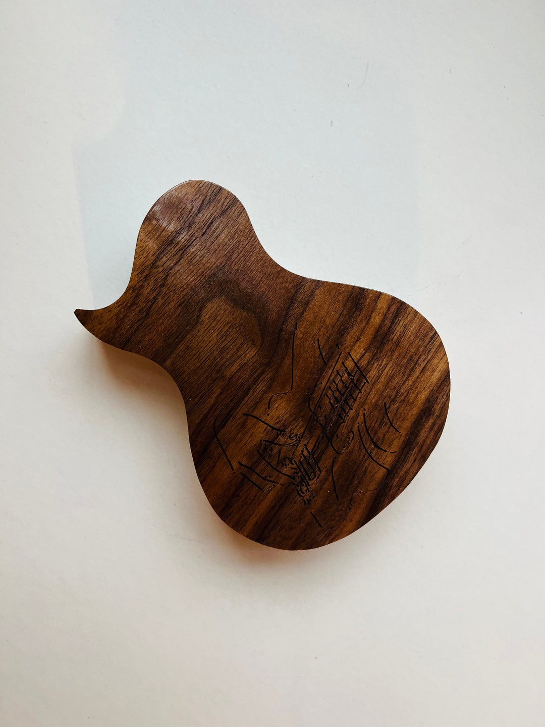 Wood Guitar Pick Holder - Etsy