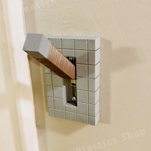 Minecraft-inspired Double Lever Light Switch Plate - Etsy