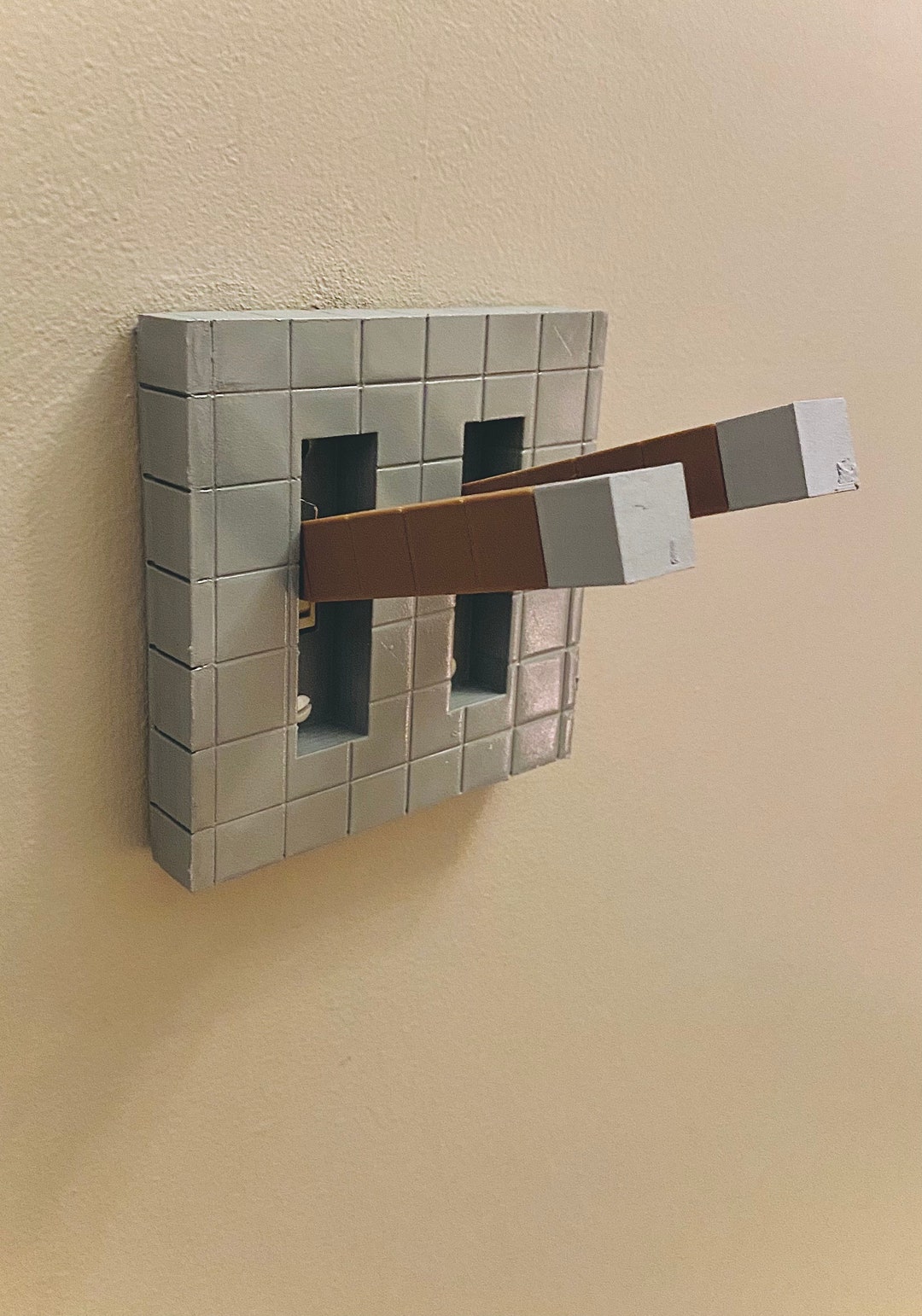 Minecraft Lever Papercraft