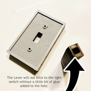 Minecraft-inspired Lever Light Switch Plate - Etsy