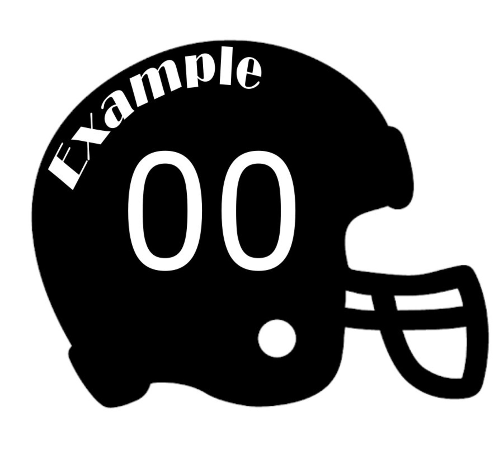 Custom Football Vinyl Decal - Etsy