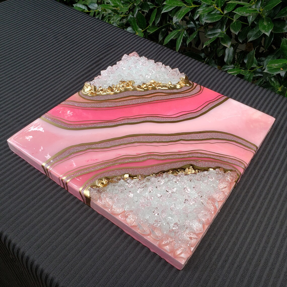 Geode Painting / Geode Art / Geode Resin Art / Resin Painting / 12x12 ...