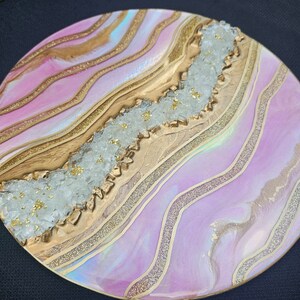 Circle Geode Painting / Geode Art / Geode Resin Art / Resin Painting ...