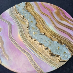 Circle Geode Painting / Geode Art / Geode Resin Art / Resin Painting ...