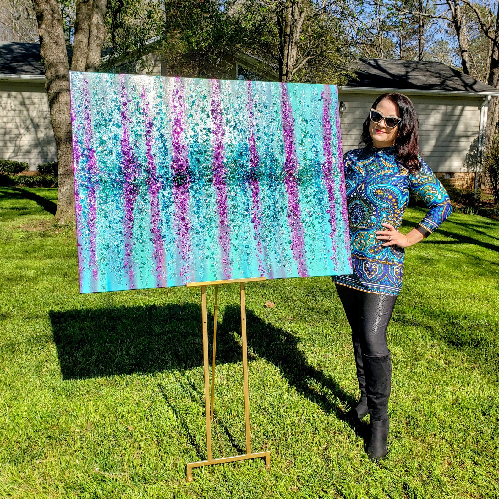Glitter and Glass Painting - Etsy