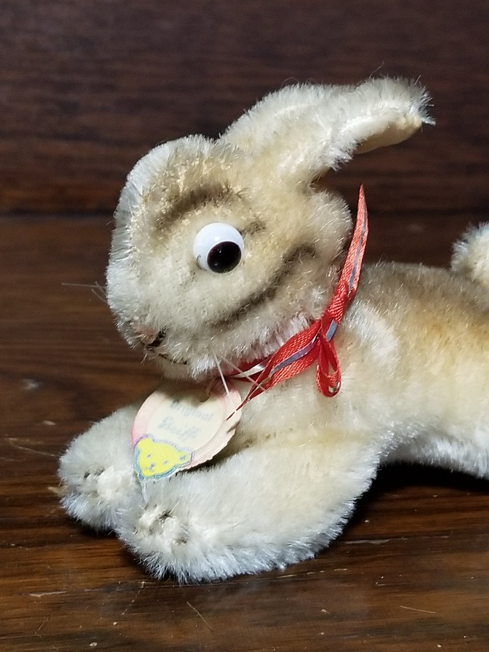 Vintage original Steiff Lying Rabbit | Etsy