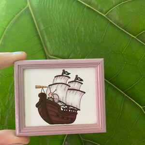 Pirate Snail Mini Print in Frame - Etsy