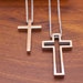 Couples Cross Faith Necklace, His and Hers Cross Necklace, Religious ...