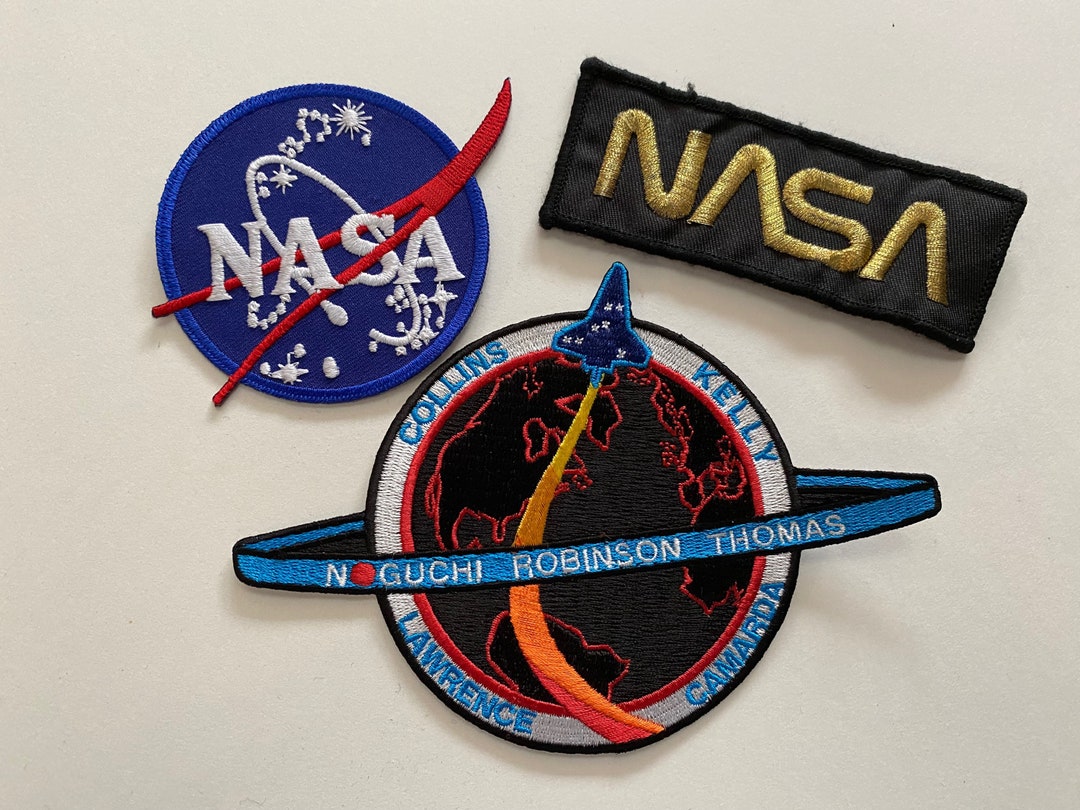 NASA Vintage Embroidered Patches Gold & Black Explorer Space Mission - Etsy
