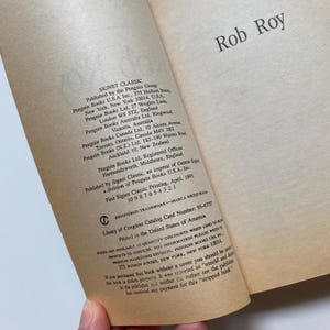 Rob Roy by Sir Walter Scott 1995 Paperback, Movie Tie-in, 1st Printing ...