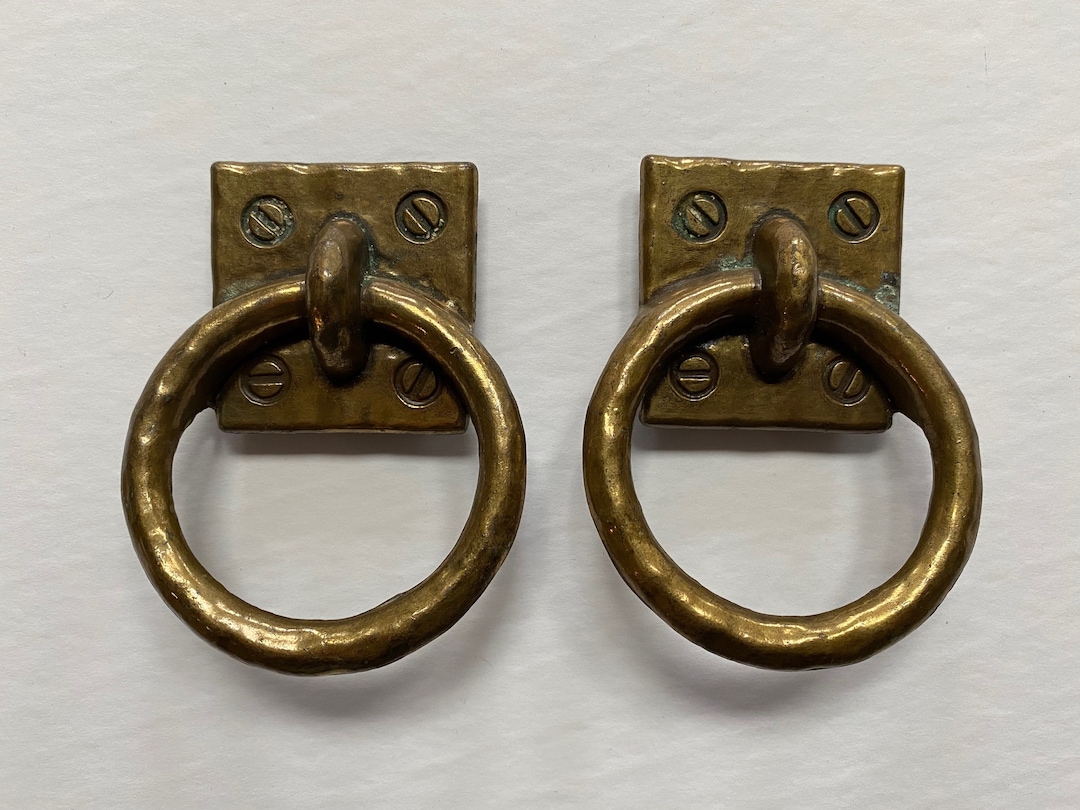 Bronze Fixed Loops Treasure Chest Handles 1954 Canada Vintage Decor - Etsy