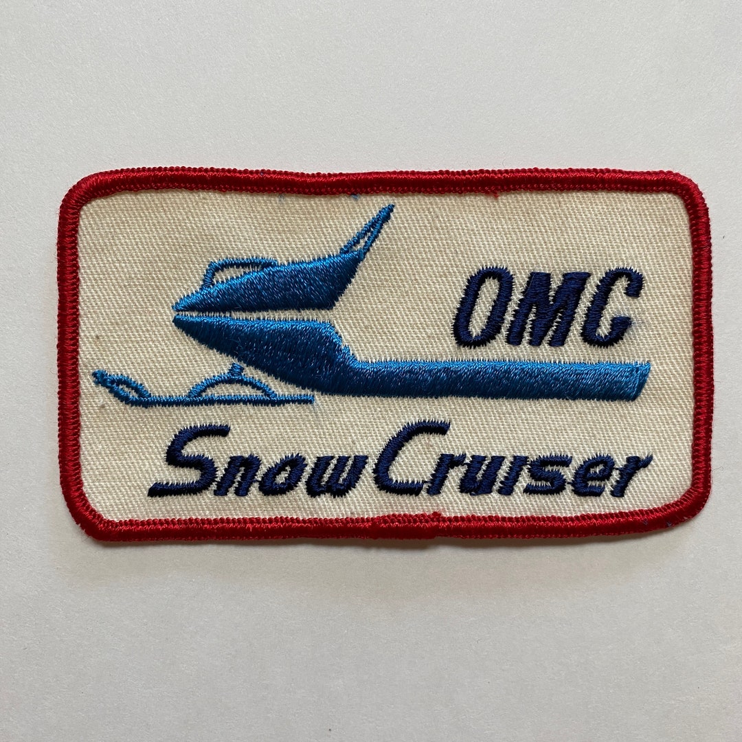 Genuine Original OMC Snow Cruiser 1960s Patch Vintage Snowmobile Badge ...
