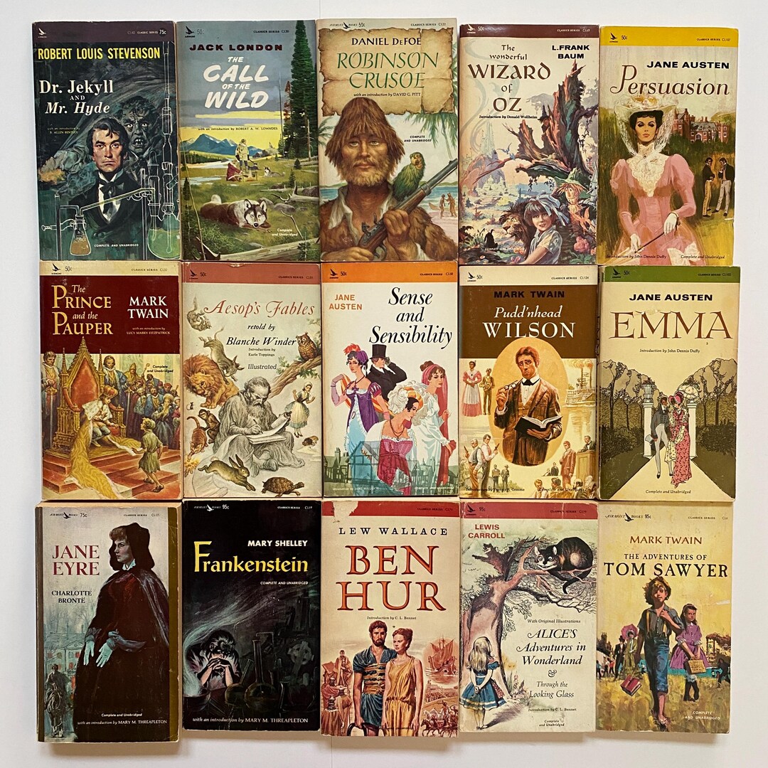 HUGE Collection of Airmont Classics 1960s Paperback Lot of 15 Books ...
