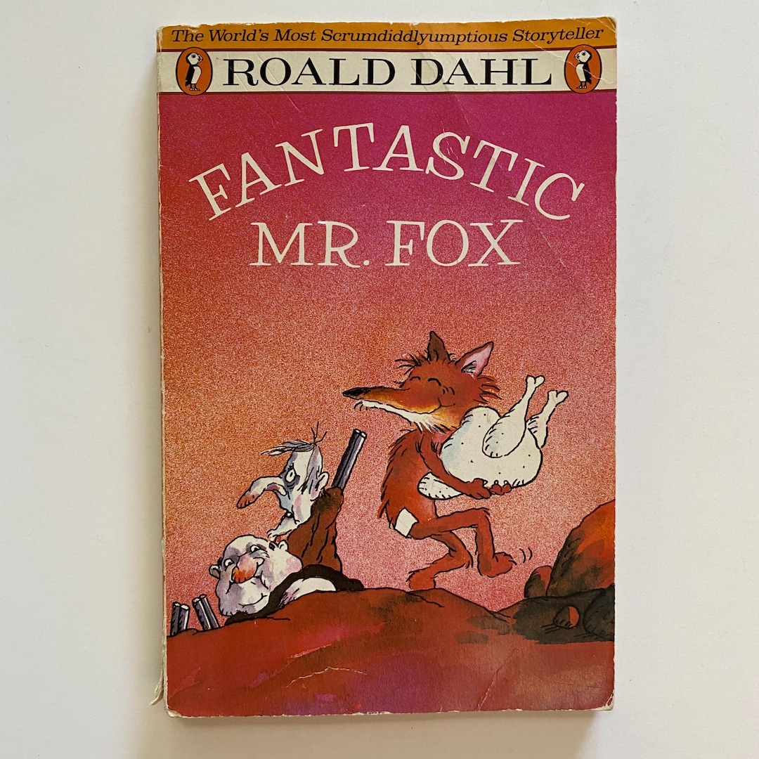 Fantastic Mr. Fox by Roald Dahl 1988 Paperback Puffin Book Edition - Etsy