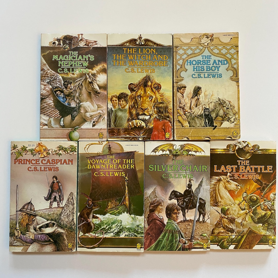 The Chronicles of Narnia Complete by C.S. Lewis 1980s Paperback Lot of ...