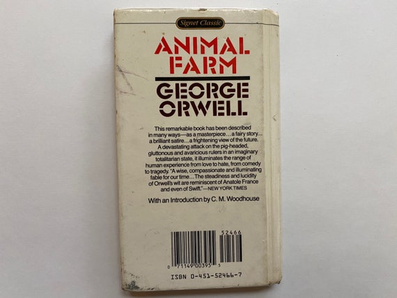 Animal Farm Book Cover Signet