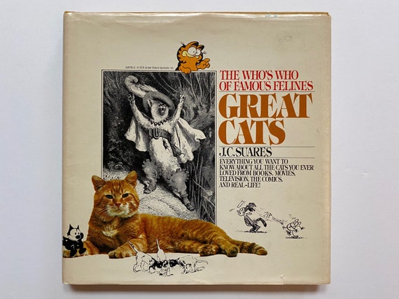 The Whos Who of Famous Felines Great Cats 1981 / Hardcover | Etsy