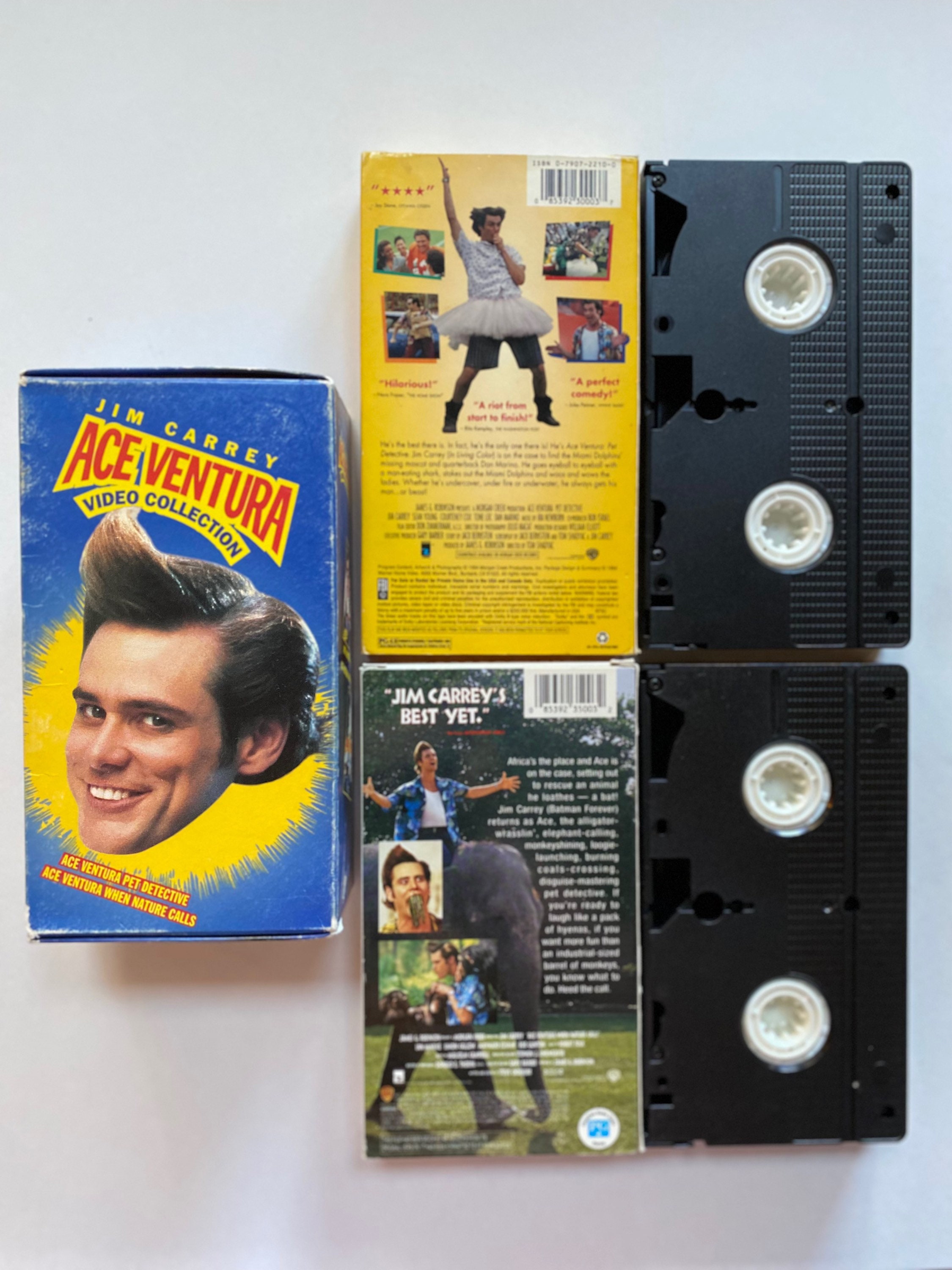 Ace Ventura Video Collection Boxset With Slip Cover VHS Pet - Etsy