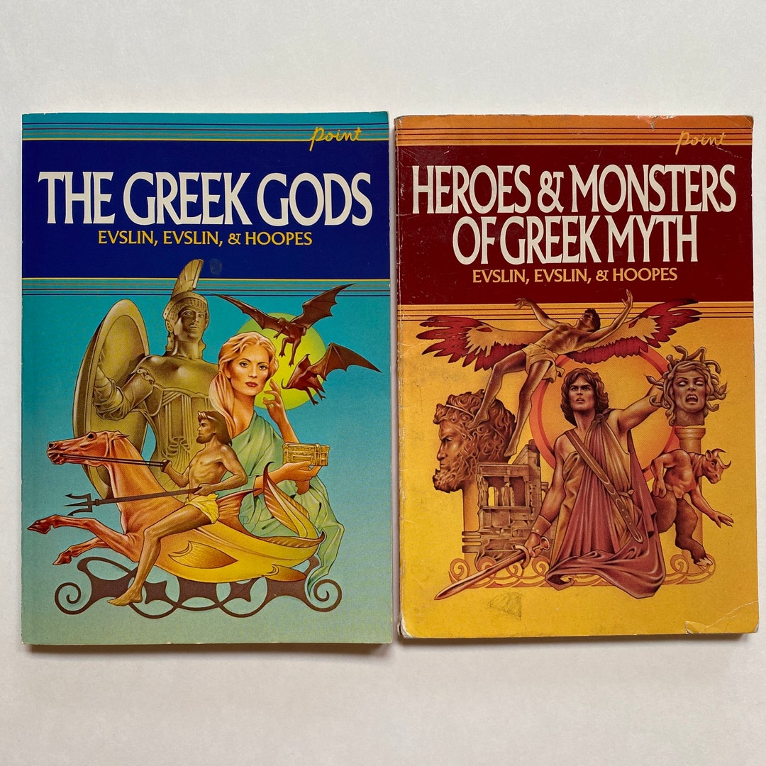 The Greek Gods / Heroes & Monsters of Greek Myth by Bernard Evslin ...