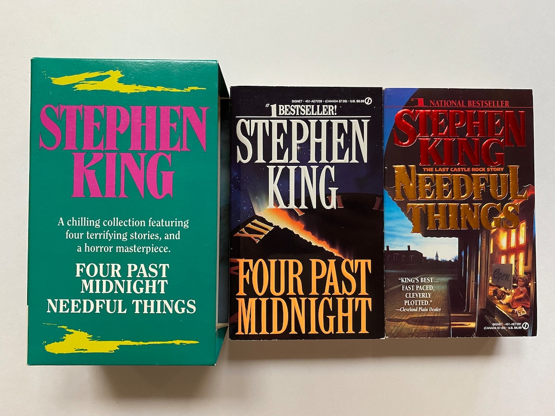Stephen King Box Set Four Past Midnight & Needful Things With Slipcase ...