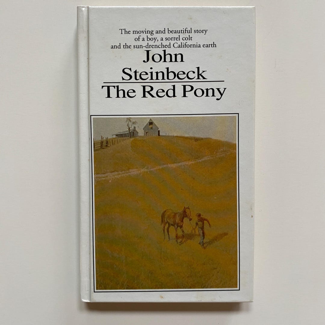 The Red Pony by John Steinbeck 1982 Hardcover Permabound Style Bantam ...