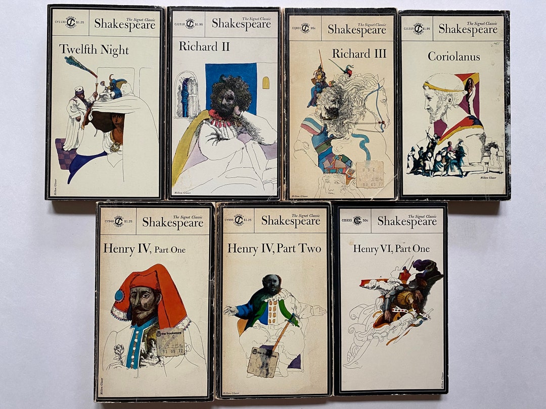 William Shakespeare Lot of 7 Paperback Books Vintage Signet Editions - Etsy