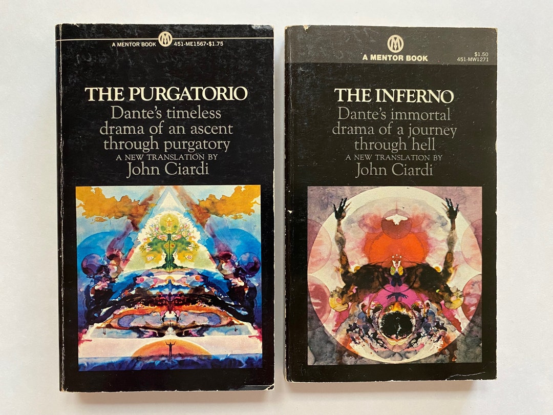 Dante's Inferno Lot of 2 Books the Inferno & the Purgatorio Translated ...