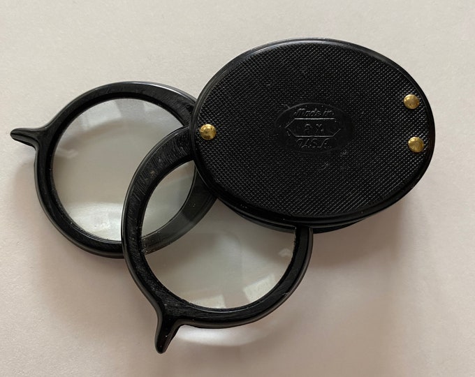 Vintage Folding X8 Magnifying Glass Double Loupe Made in USA - Etsy