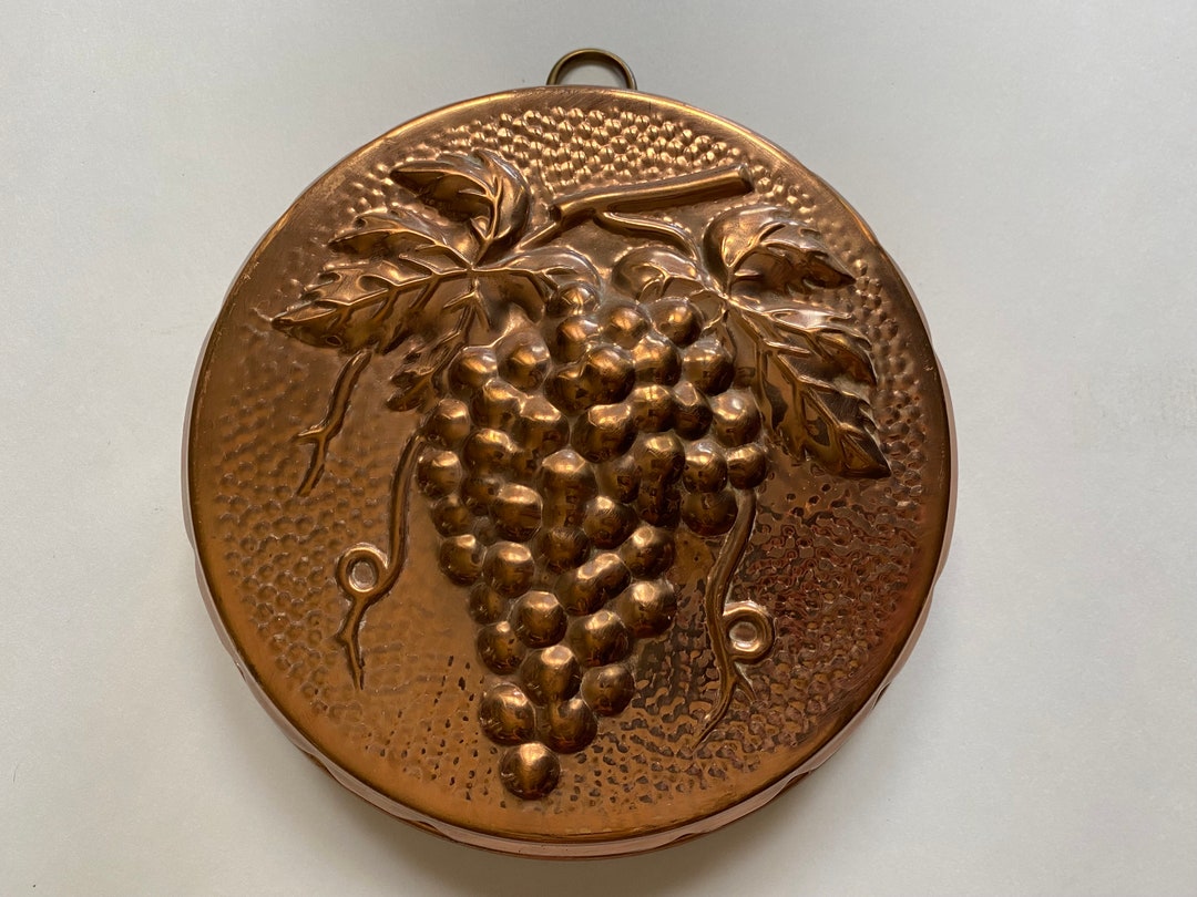 Copper Grape Bunch Mold Canadian Made Wall Hanging Kitchen Decor - Etsy