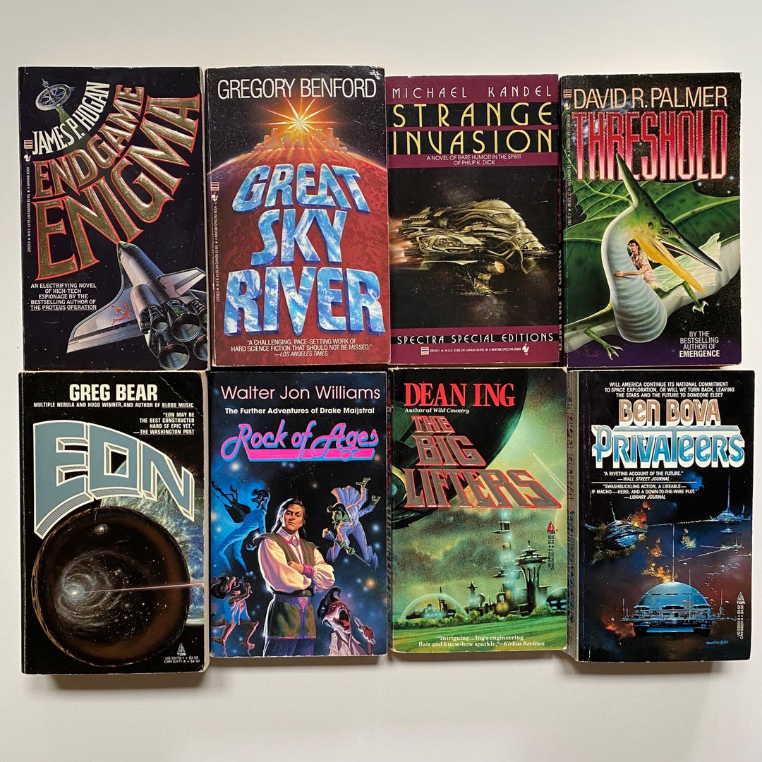 Bantam Spectra and Tor Science Fiction Collection 1980s-1990s Paperback ...