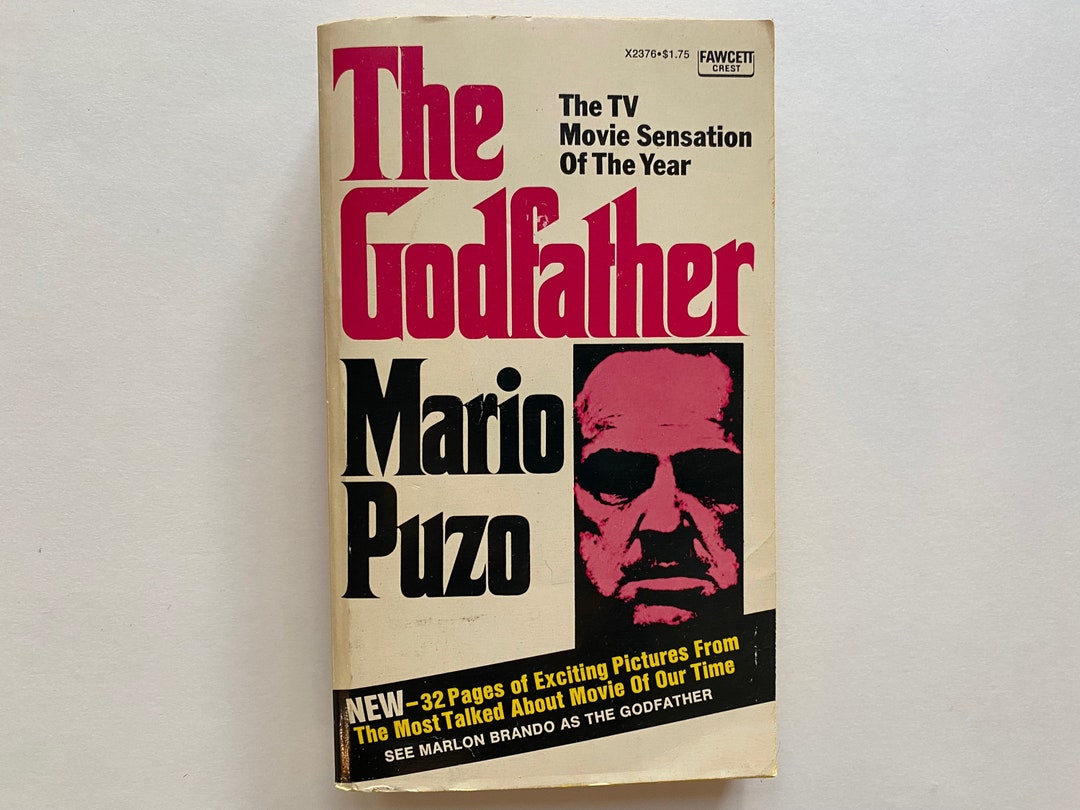The Godfather by Mario Puzo 1969 Paperback Book Movie Tie in - Etsy