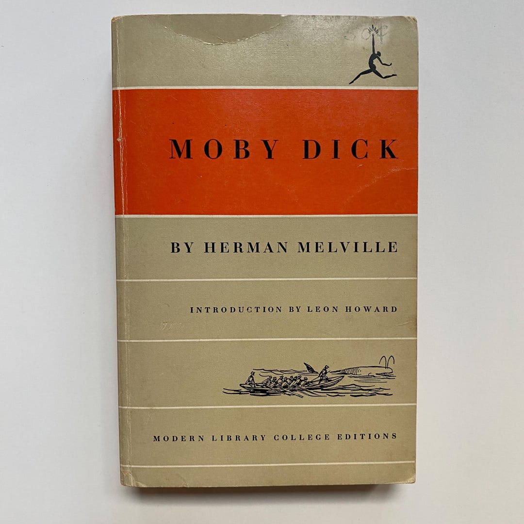 Moby Dick by Herman Melville 1950 Paperback, Random House / Modern ...