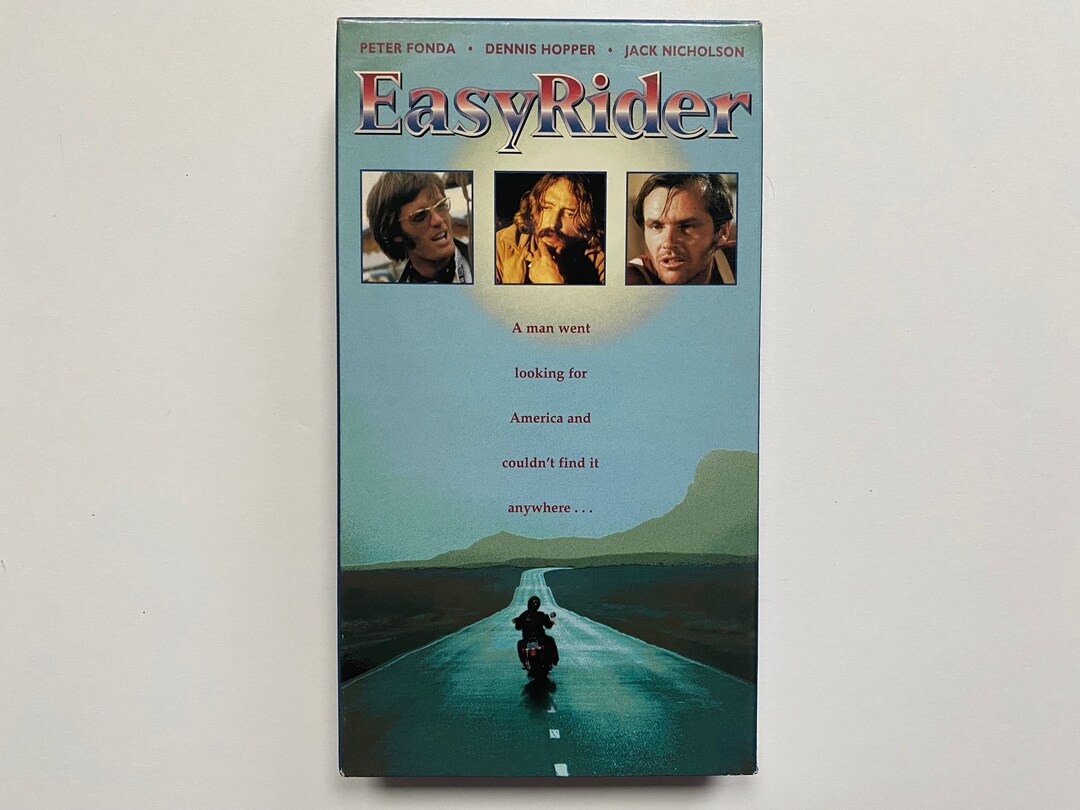 Easy Rider VHS Vintage Videocassette Tape Sticker on Bottom Still ...