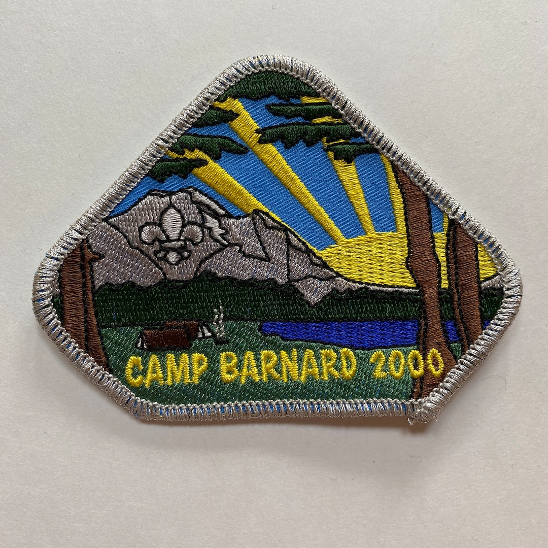 Boy Scouts Patch Camp Barnard British Columbia Badge Vintage Woven ...